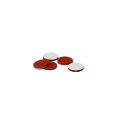 Septa, PTFE/red silicone, 8.7mm 100/pk